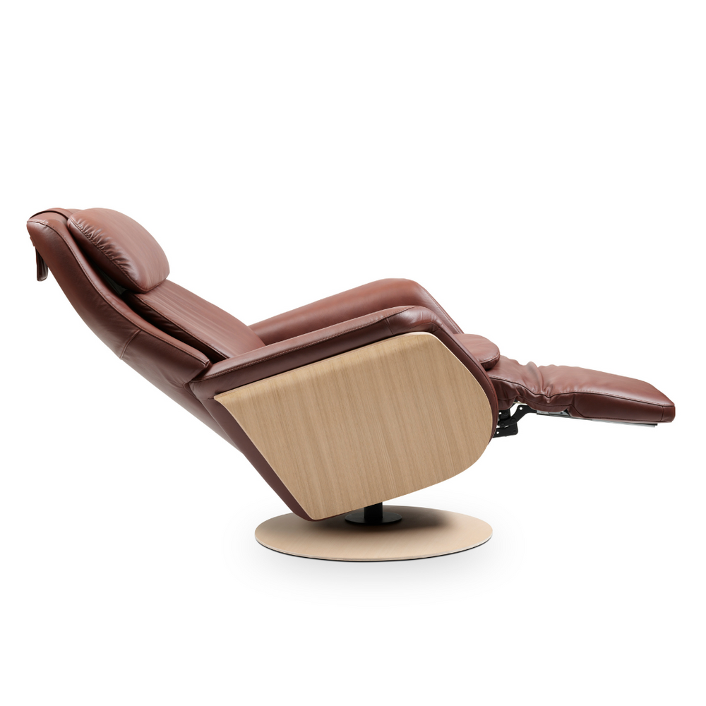 Sam Recliner Wood Disc Base